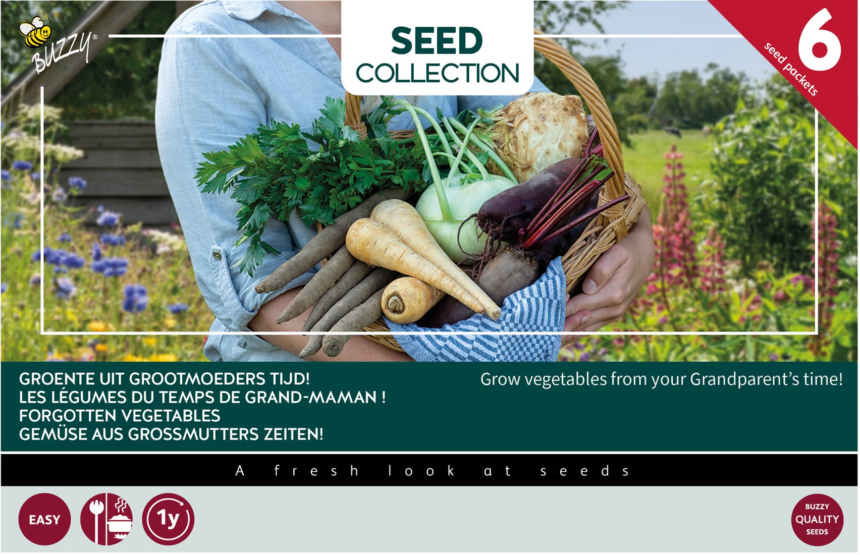 Buy Buzzy Collection 6 Forgotten Vegetables online at Gardencentre Koeman